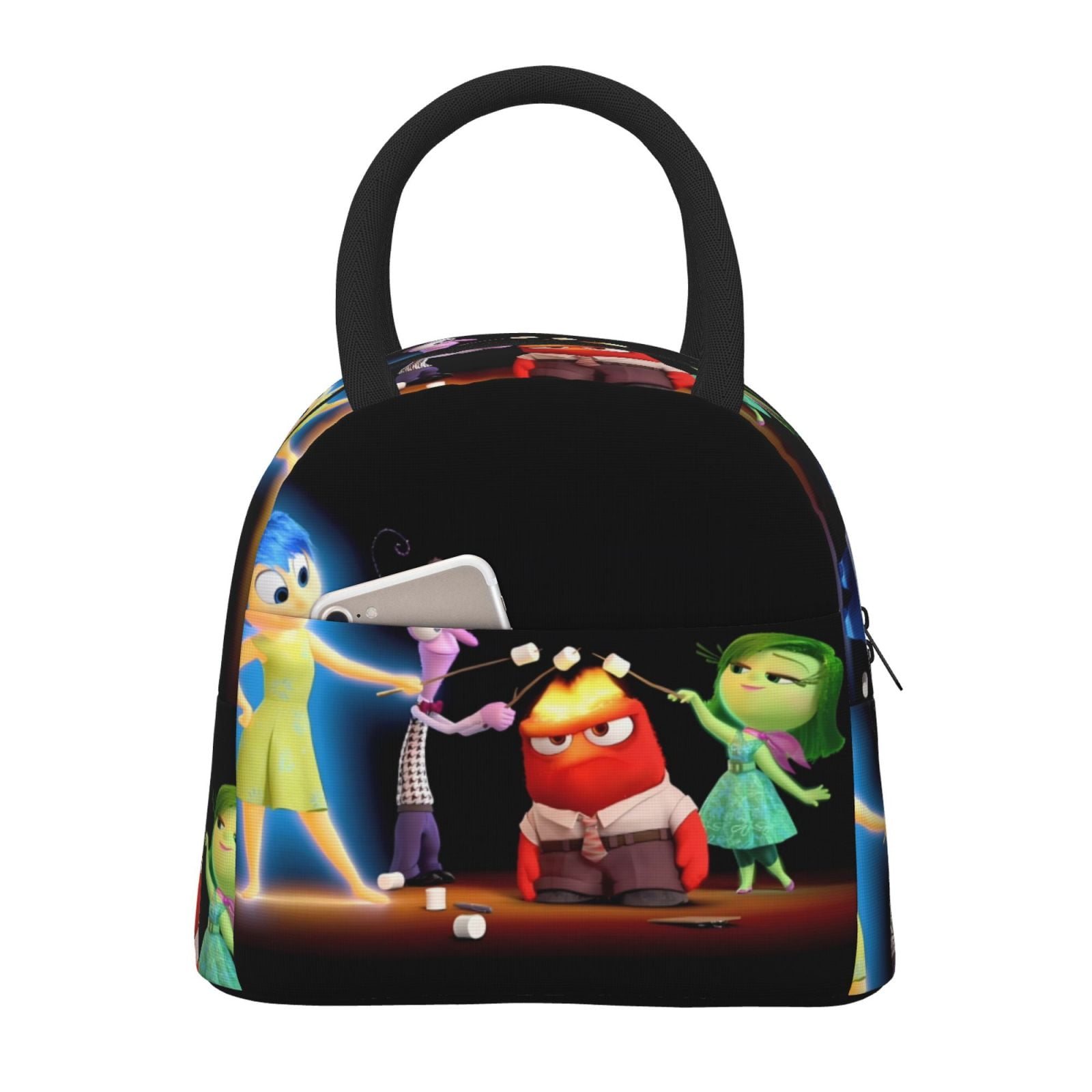 Luyuia inside out 2 Pattern Insulated Lunch Box Bag, Quilted Leakproof ...