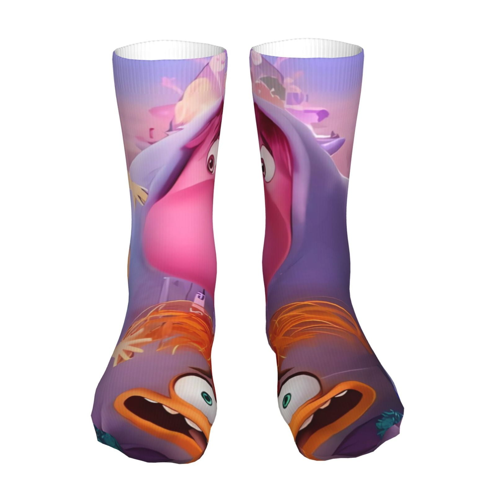 Luyuia inside out 2 Print Comfortable Crew Socks for Men and Women ...