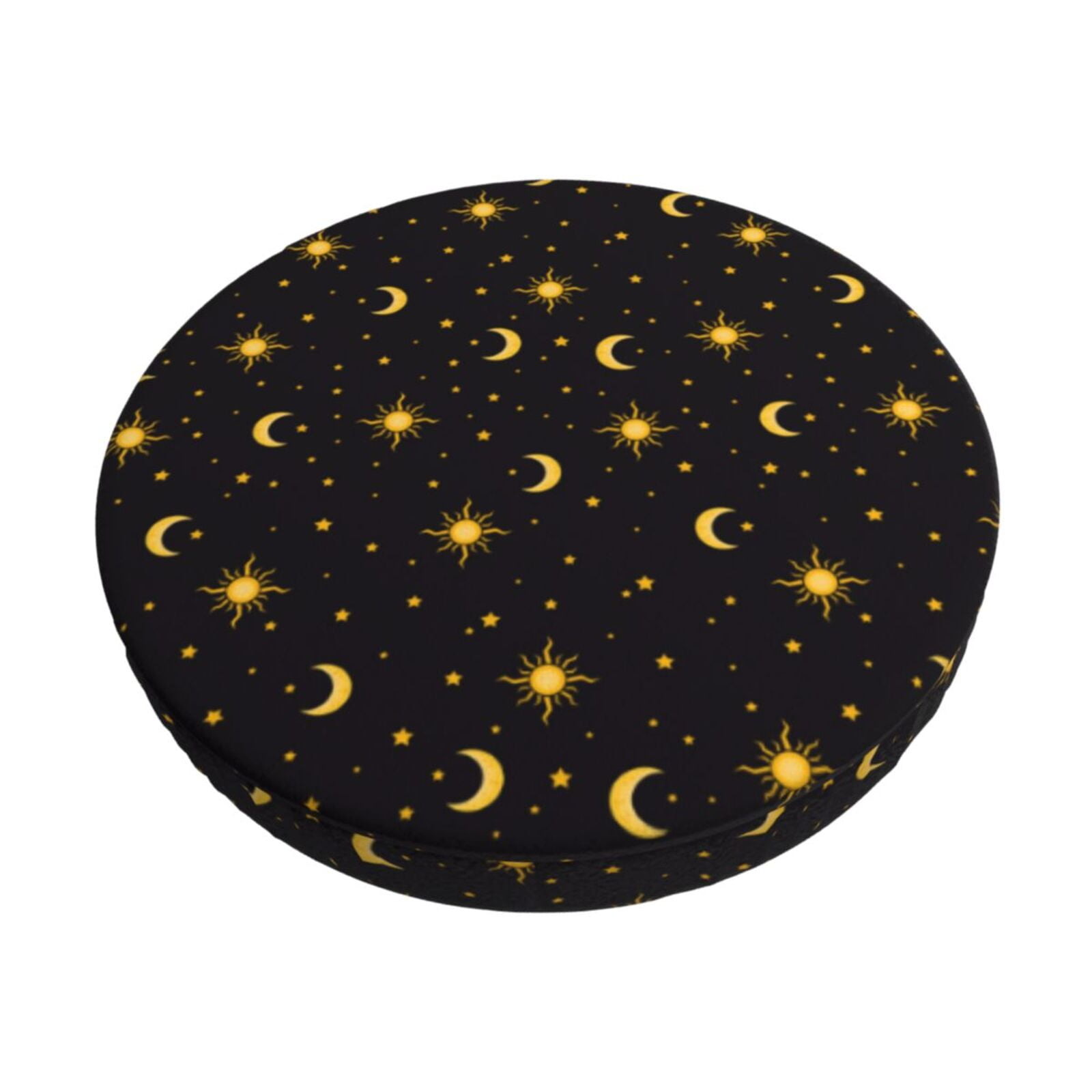 Luyuia night sky Print Bar Stool Cover Cushion, Round Seat Cushion for ...