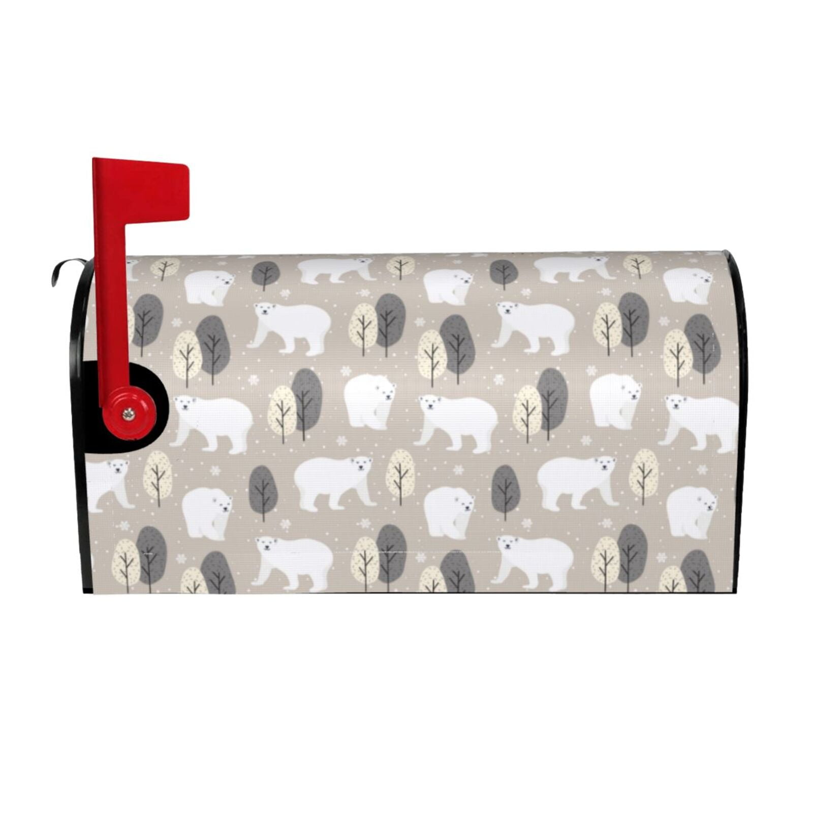 Luyuia winter Snowflake beer Print Magnetic Winter Mailbox Cover ...