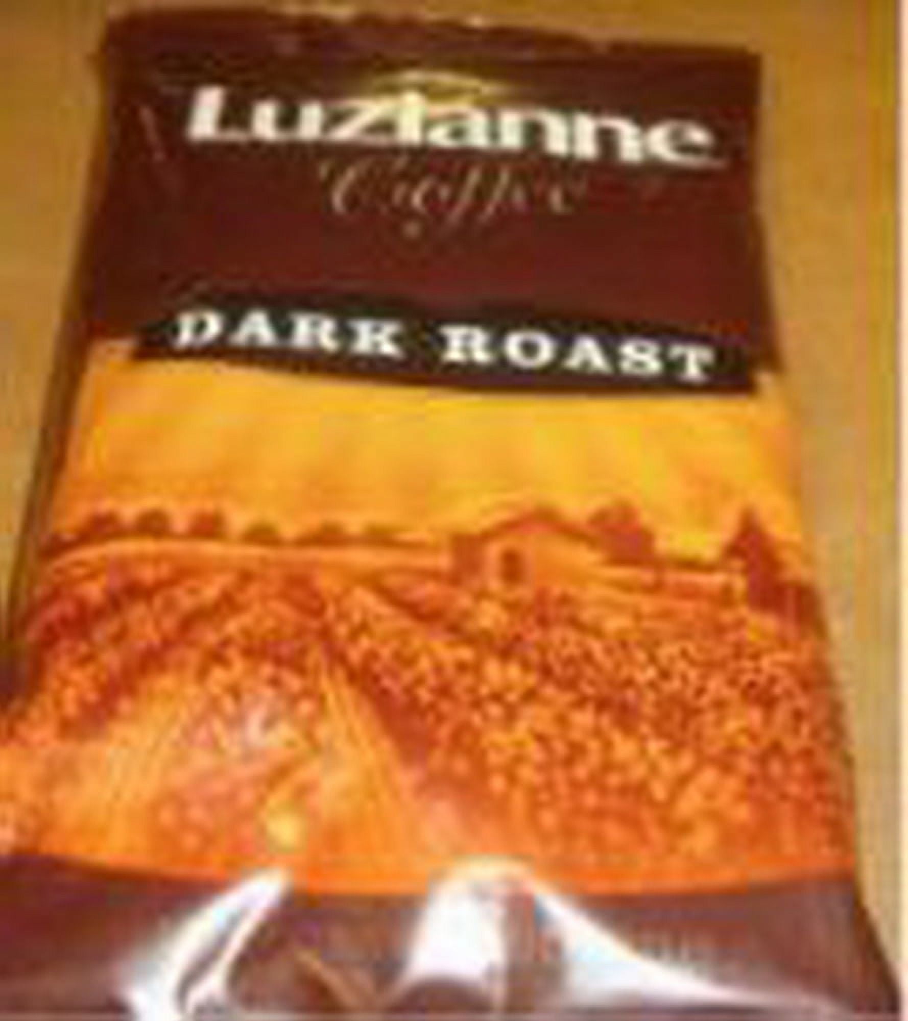 Luzianne 100 Percent Arabica Dark Roast Coffee, 2.25 Ounce, 36/Case ...