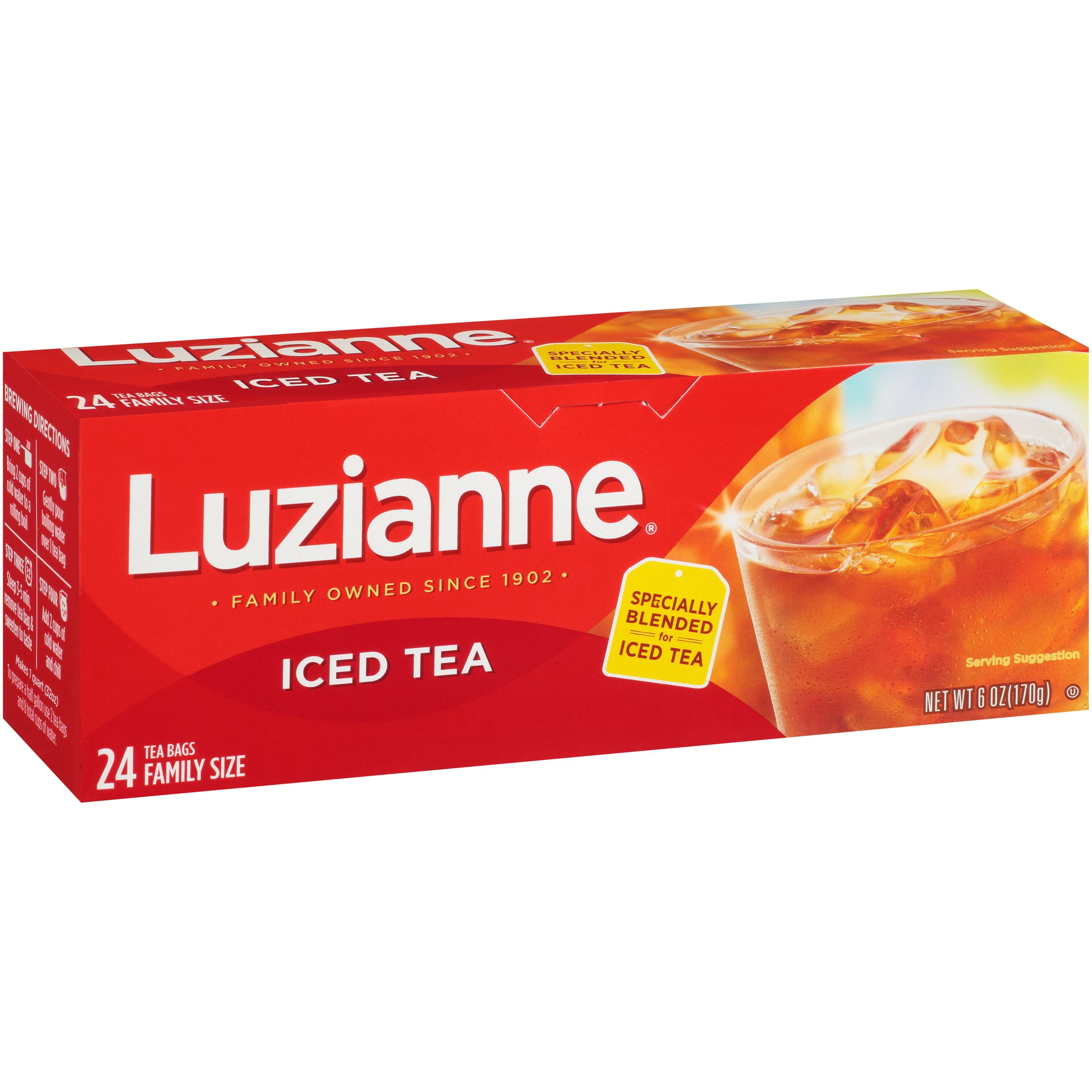 Luzianne Specially Blended Iced Tea Bags, 24 Count ( Pack of 4 ...