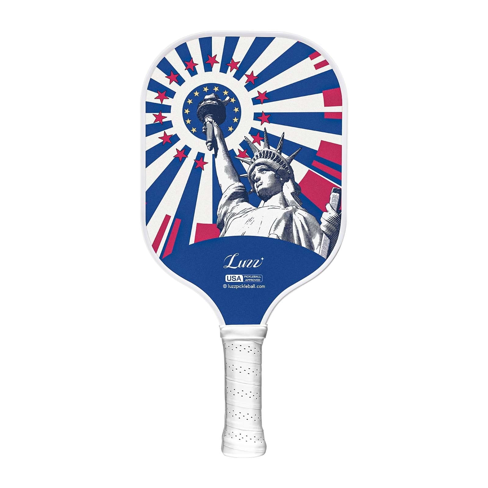 Luzz Carbon Fiber Pickleball Paddles(16mm) Sandblasted Surface USAPA Approved T700 Pickle Ball ...