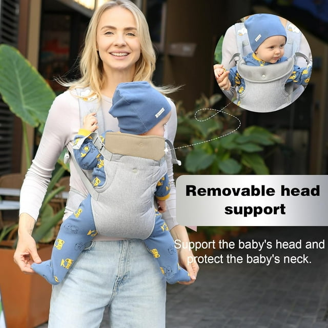 Lvelia Baby Carrier Newborn to Toddler,4-in-1 Easy to Wear Ergonomic ...