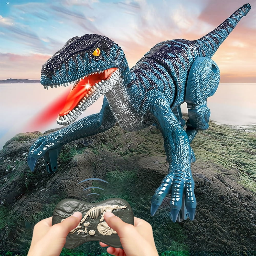Lvelia Remote Control Dinosaur Toys for Kids,2.4G Electronic Walking Robot Dinosaur Toy ...