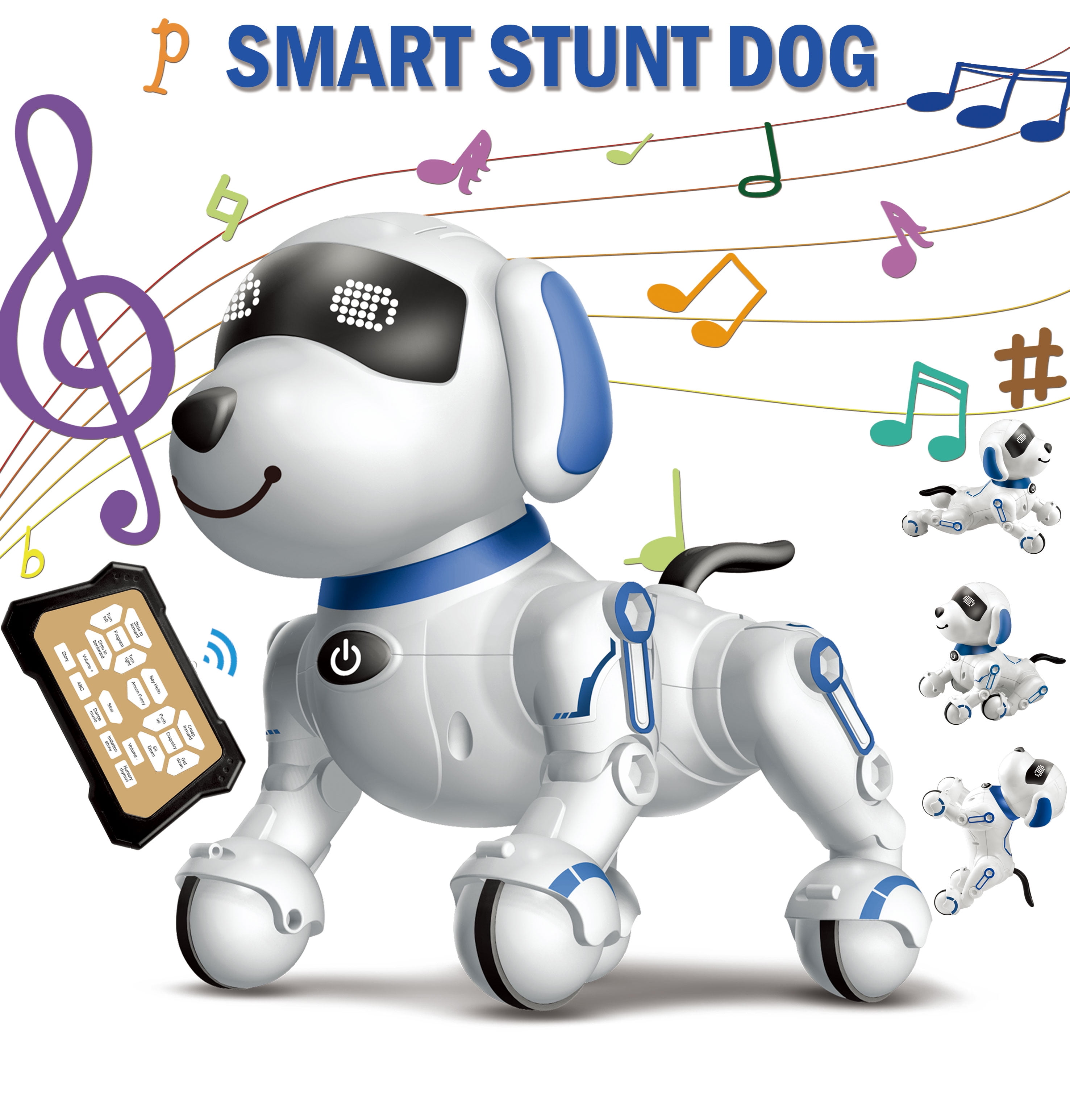 Lvelia Remote Control Robot Dog Toy,Interactive Robot Dog with Early ...