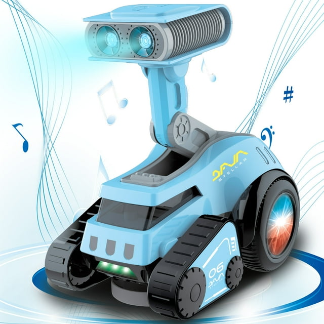 Lvelia Robot Toy for Kids,Smart Robot with Dances,Songs and Plays Music, Light up Shine Eyes ...