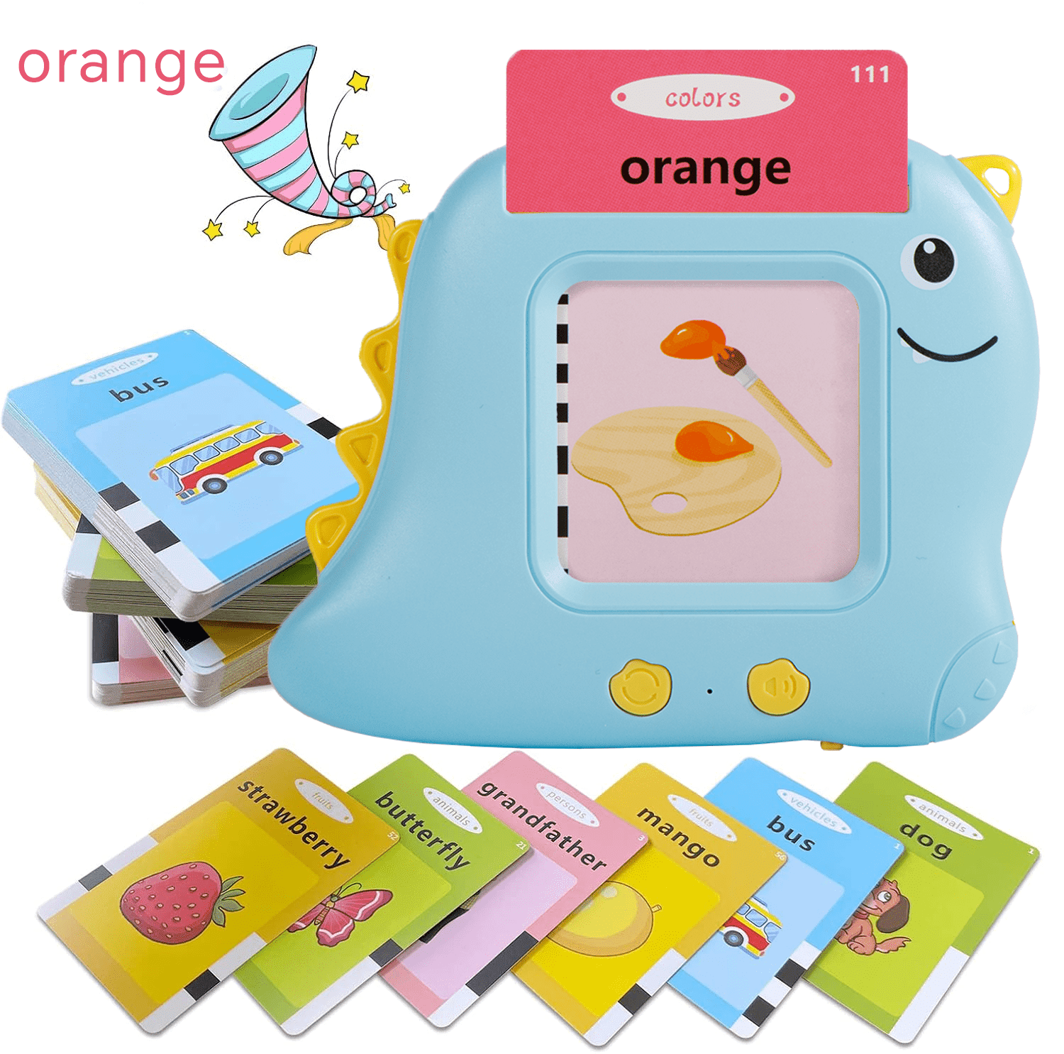 Lvelia Toddler Toys Talking Flash Cards Learning Toys for 2 3 4 5 Years ...