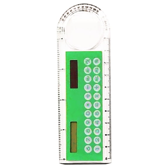 Lvgun Transparent Ruler Calculator with Magnifier,Portable Pocket ...