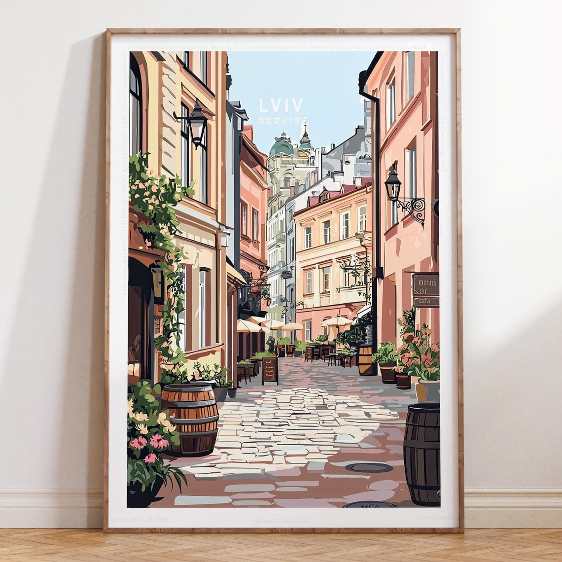 Lviv Ukraine Travel Poster, Ukraine Travel Print, Lviv City Wall Art ...
