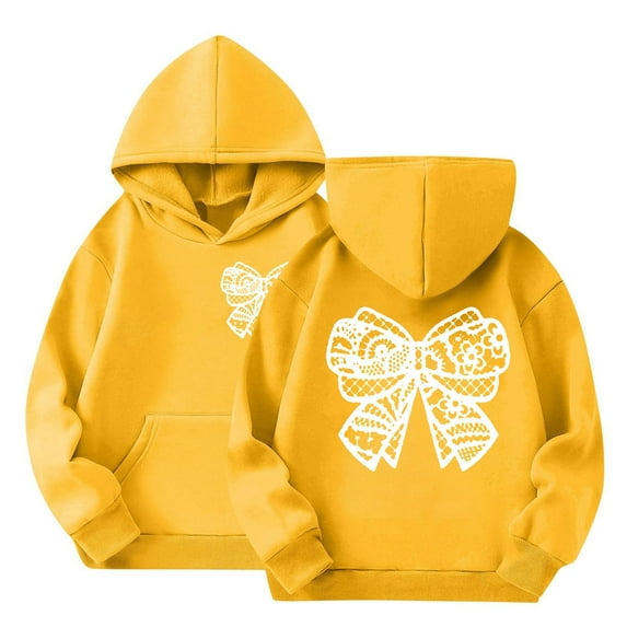 Lvxiee Girls Graphic Hoodie-Girls Long Sleeve Hooded Sweatshirt Thick ...