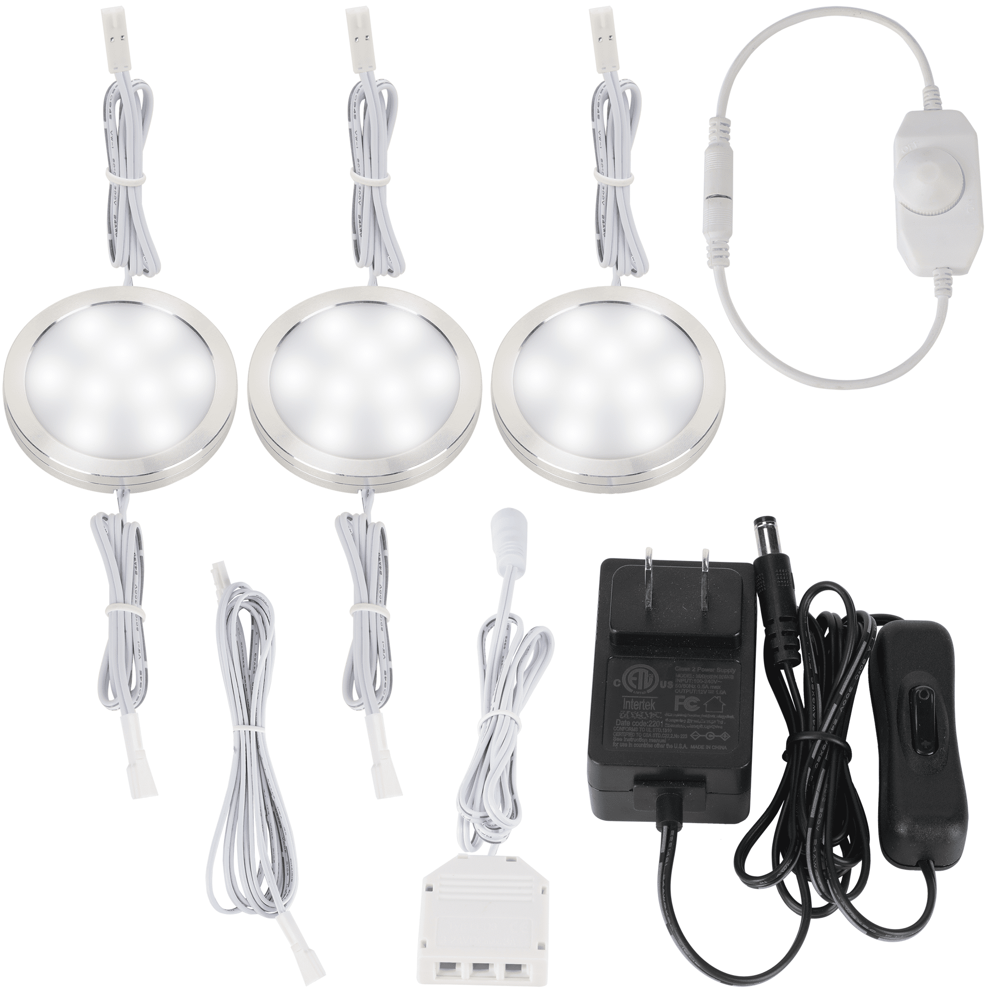 Lvyinyin Under Cabinet LED Puck Lights Kit, 3-light-kit, Kitchen ...