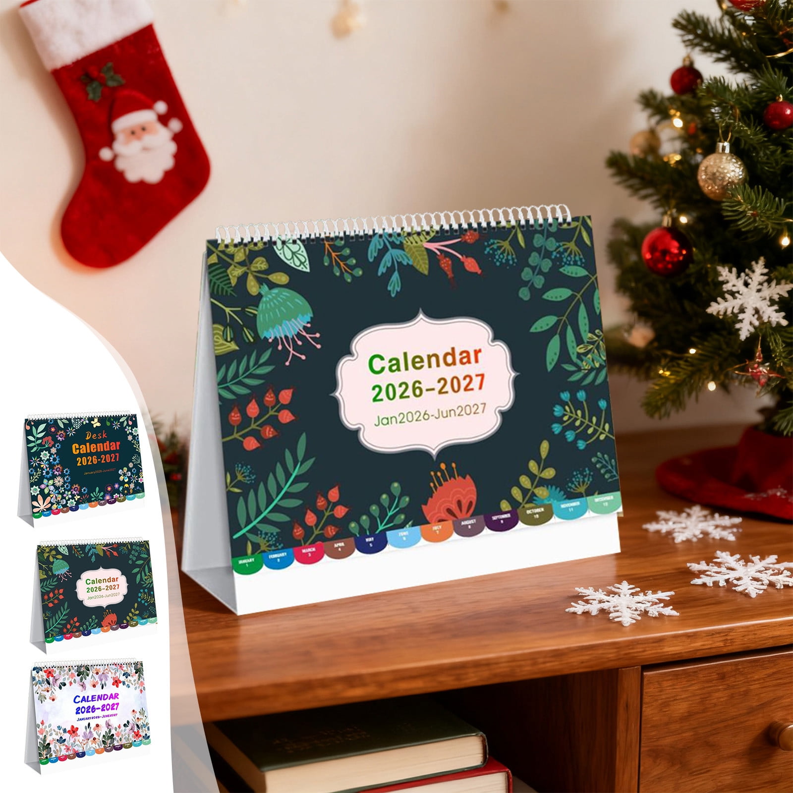 Lwlmwt 2026-2027 18-Month Premium Desk Calendar-Double-Wire Bound ...