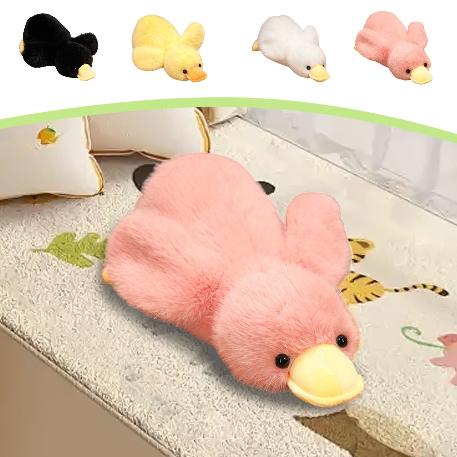 Lwlmwt 50cm Cute Fried Duck Plush Toy,Duckling Doll,Sleeping Goose Doll ...