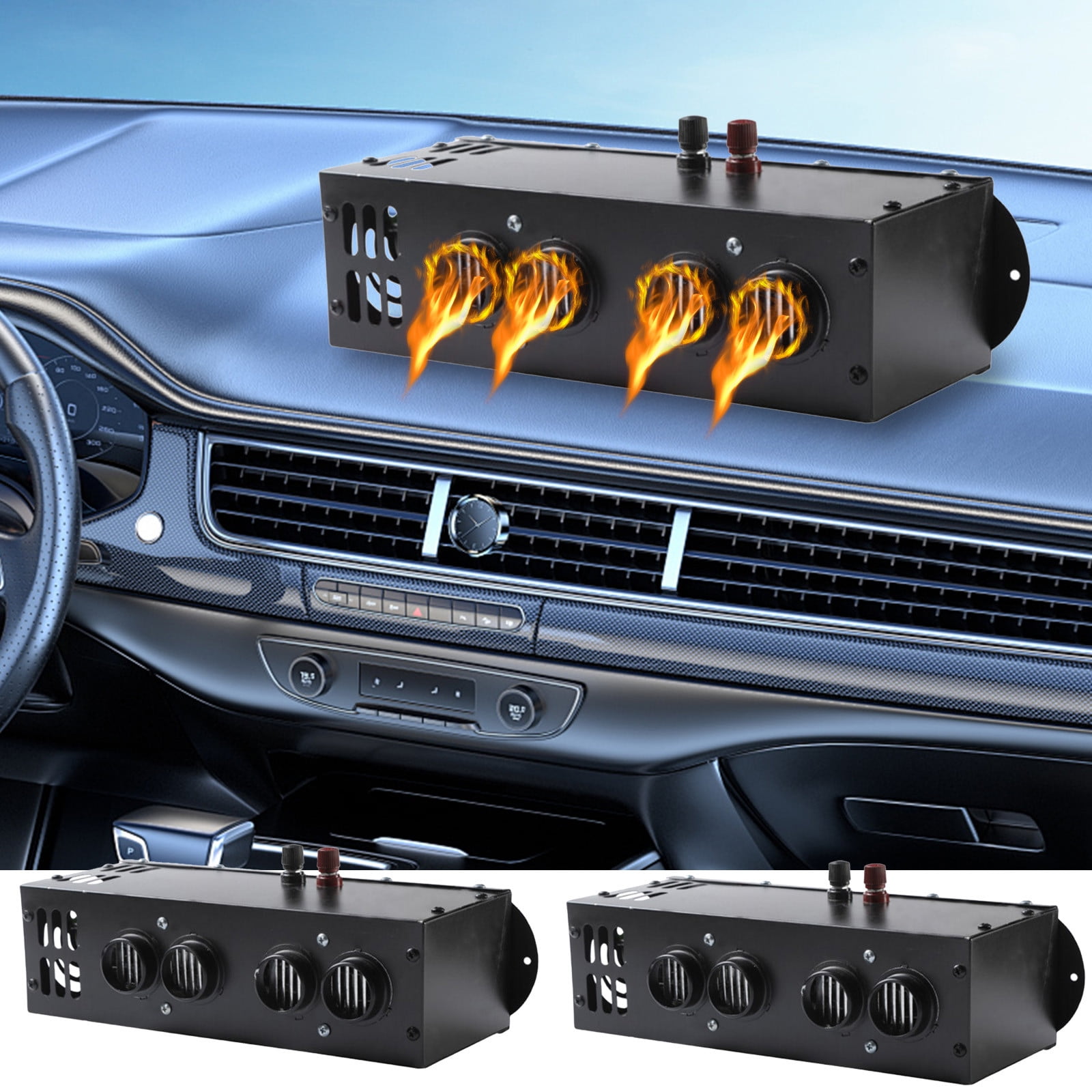Lwlmwt Car Mounted Heater,Vehicle-mounted Warm Air Blower 12V / 24V ...