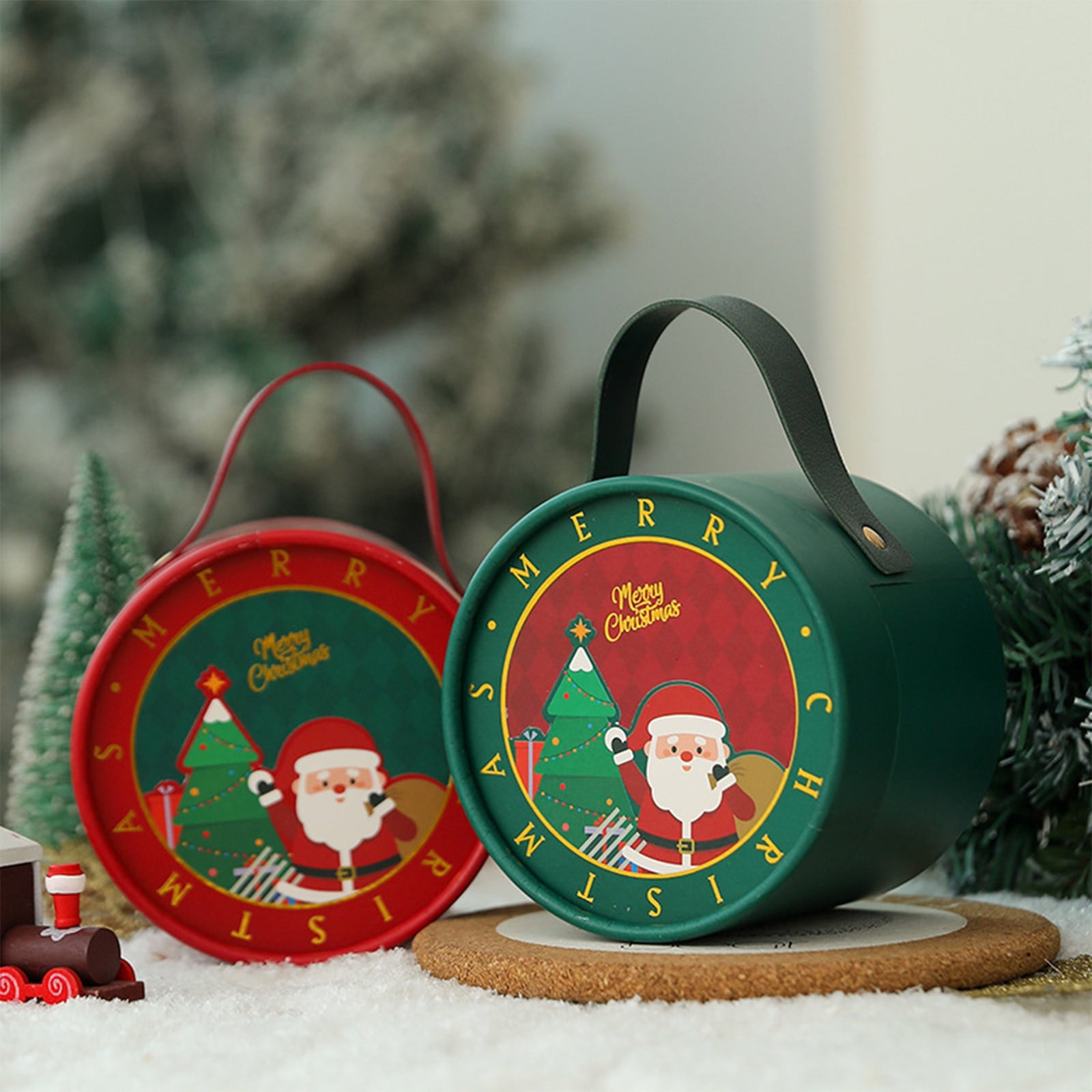 Lwlmwt Christmas Apple Box Gift Box,Christmas Eve Christmas Fruit ...