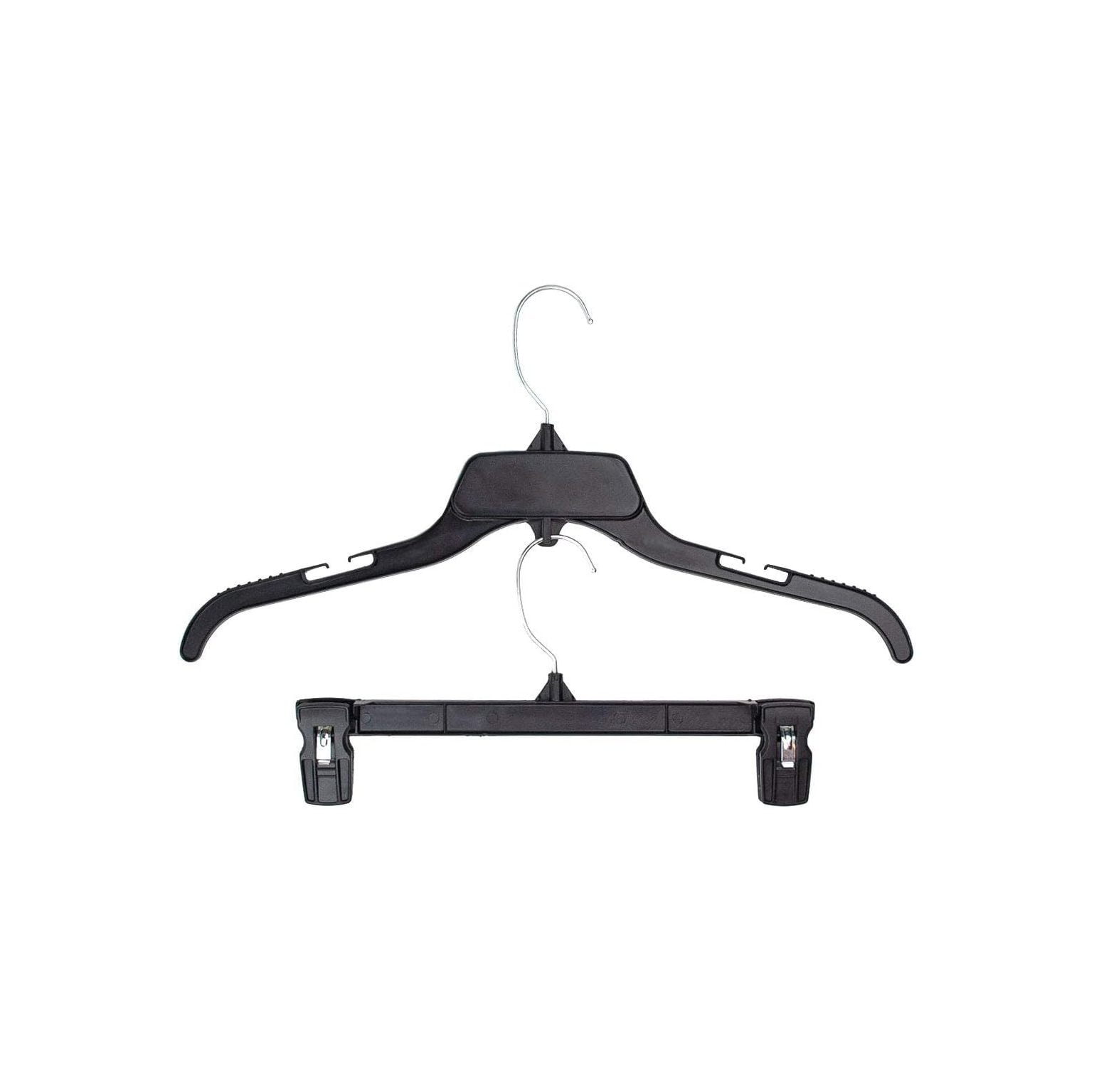 Lwory Combo Set Recycled Plastic Shirt & Pants Hangers, 17 Inch & 12 ...