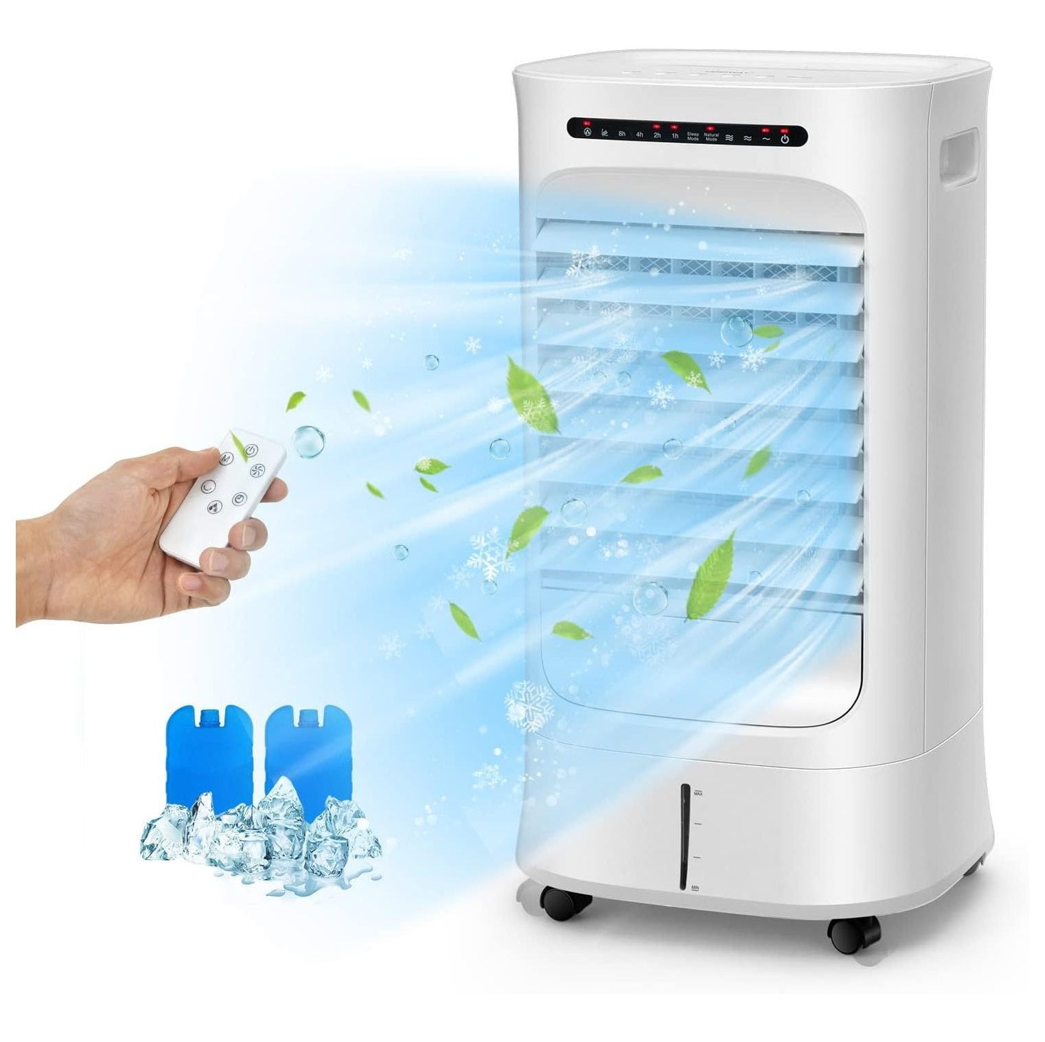 Lwory Portable Air Conditioner Windowless Evaporative Cooler Fan With