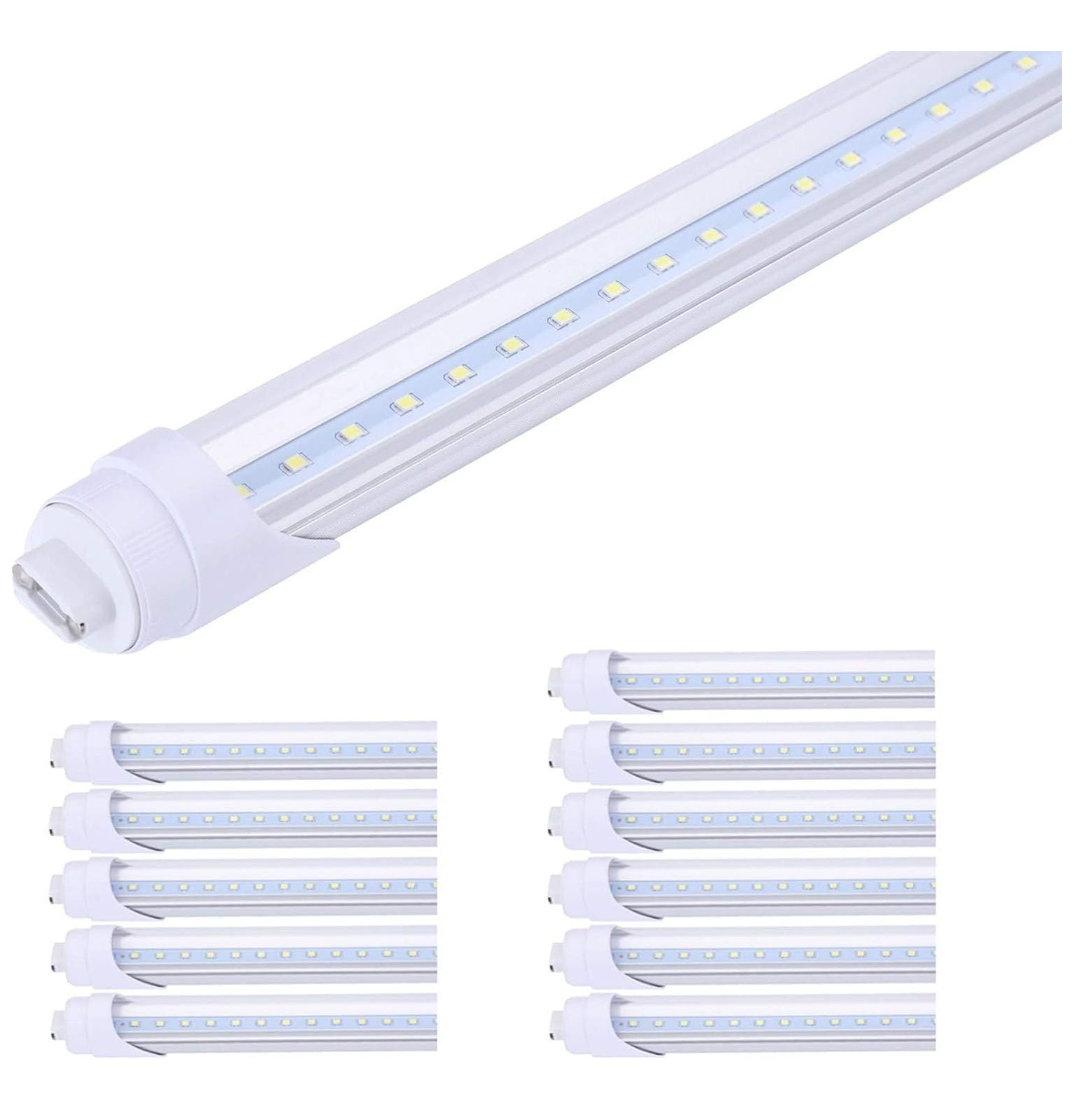 Lwory R17D 8FT Led Tube Light 2 Pin 45W Rotatable, Dual-Ended Power ...