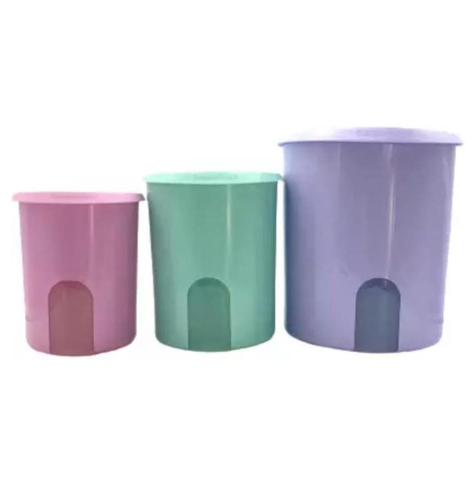 Lwory Tupperware Canister Set of 3 - Walmart.com