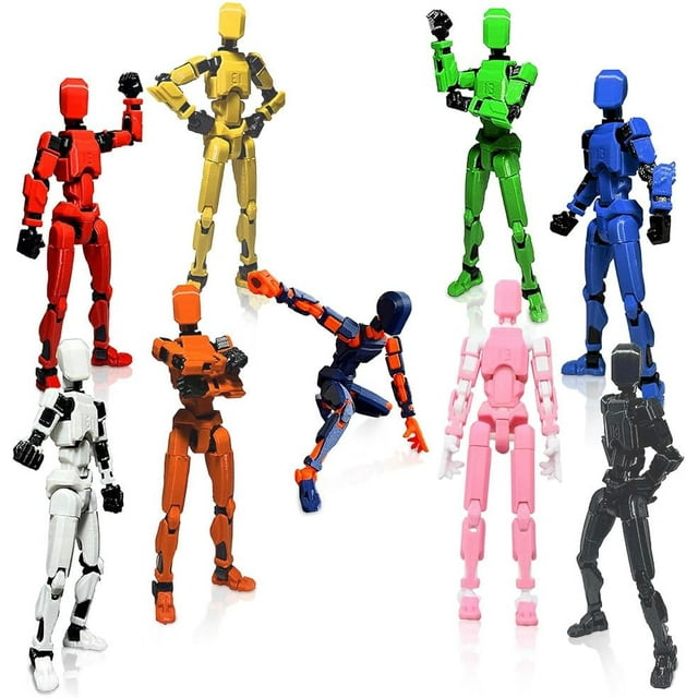 Lwzwm Titan 13, Action Figure Set of 9, Interactive 3D Printed Robot ...