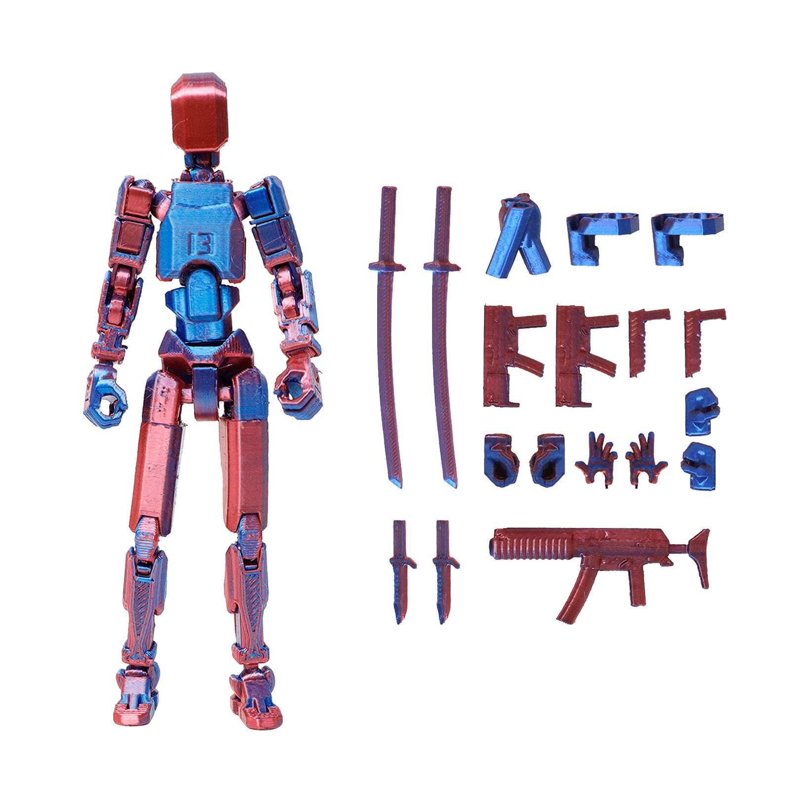 Lwzwm Titan 13 Action Figure, T13 Action Figure, 3D Printed Action ...