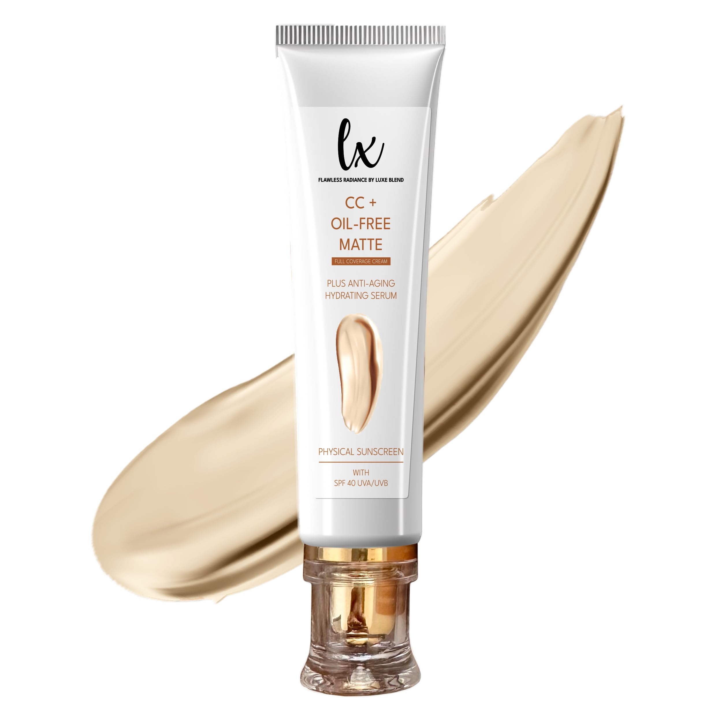 Lx Blend CC+ Cream Oil-Free Matte Foundation with SPF 40 - Full ...