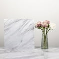 Lxcreat 10Pcs 12" x 12" Peel and Stick Floor Tile White and Grey Marble ...