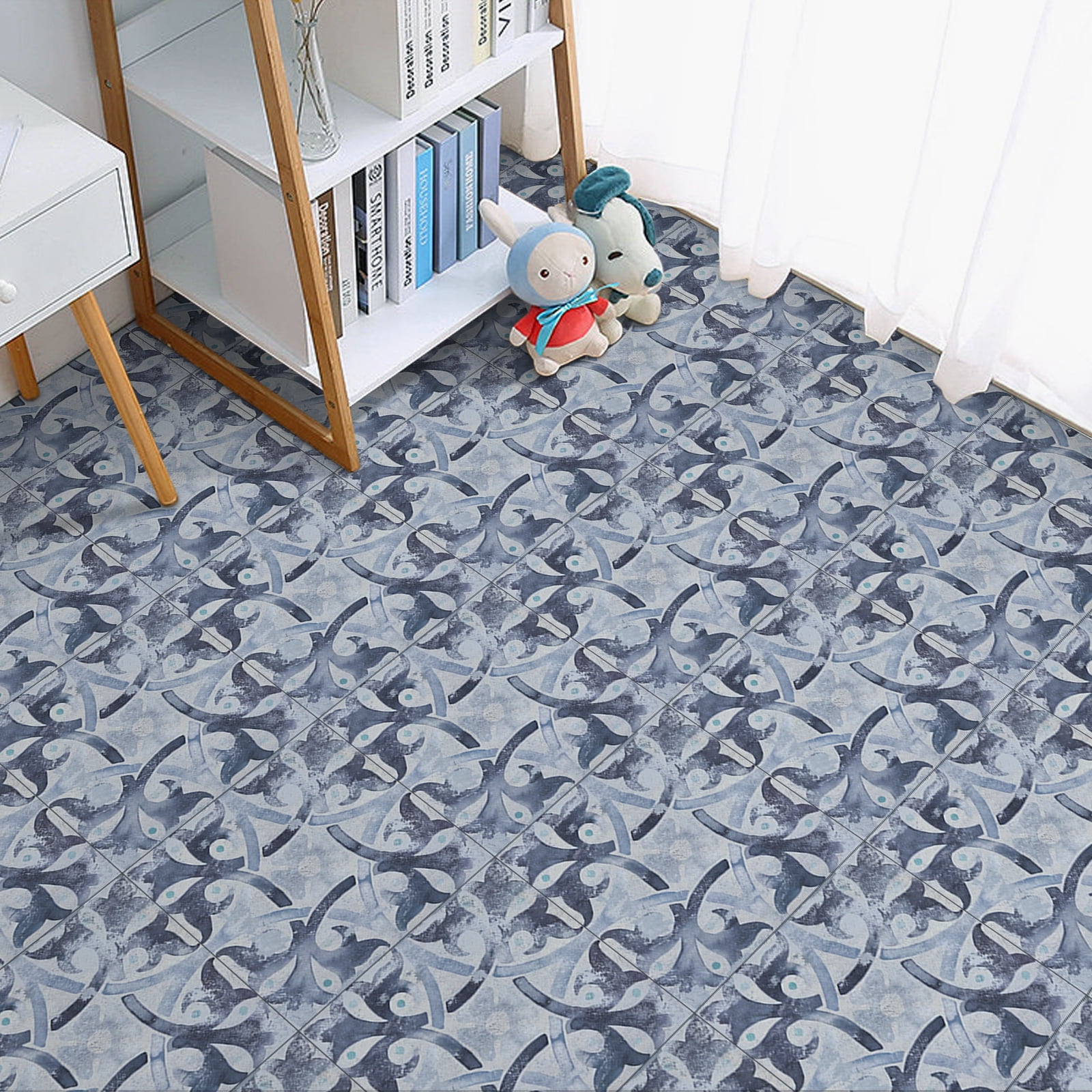 Lxcreat Peel and Stick Floor Tile 10 Pcs Peel and Stick Tile Vinyl ...