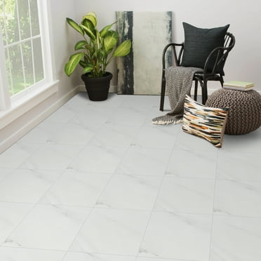 Lxcreat Peel and Stick Floor Tile Vinyl Flooring 20Pcs 7.8" x 7.8 ...