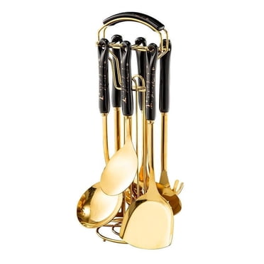 ReaNea Gold Cooking Utensils Set Stainless Steel 37 Pieces Kitchen ...