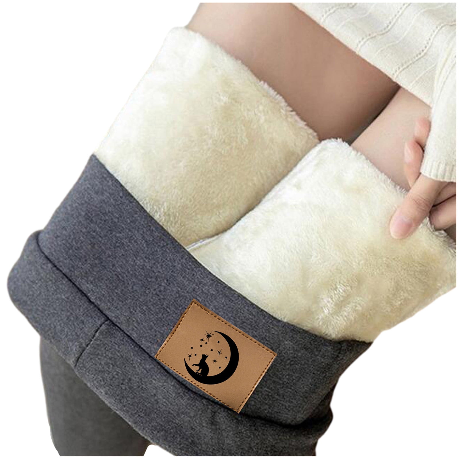 LxrBlank Winter Leggings for Women High Waisted Thermal Lined Tights ...