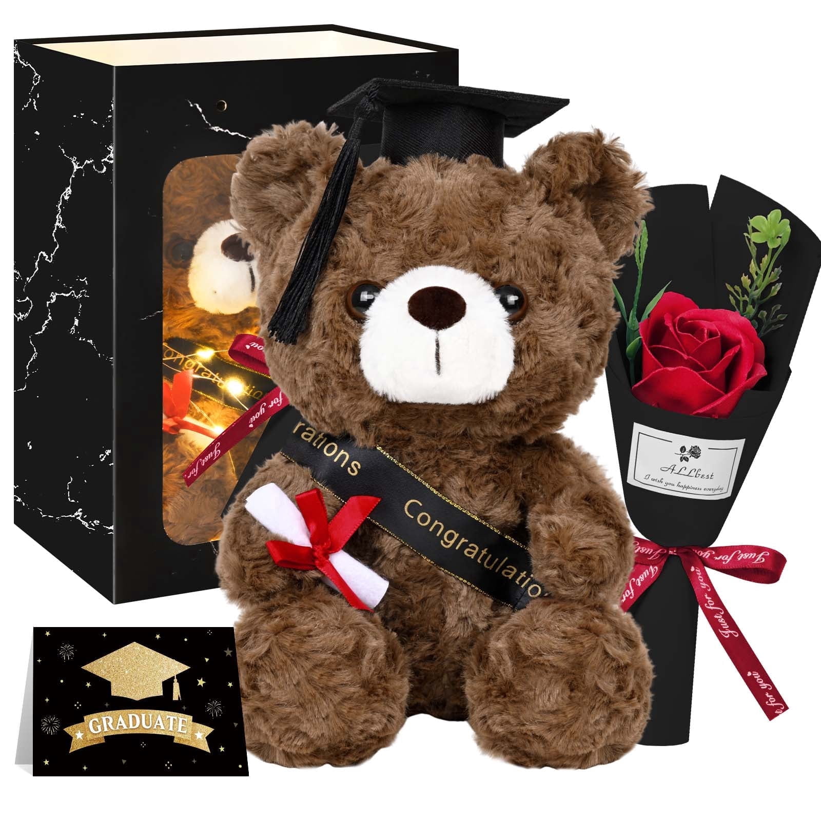 Lyacmy Graduation Teddy Bears Class of 2026 Plush Teddy Bear Stuffed ...