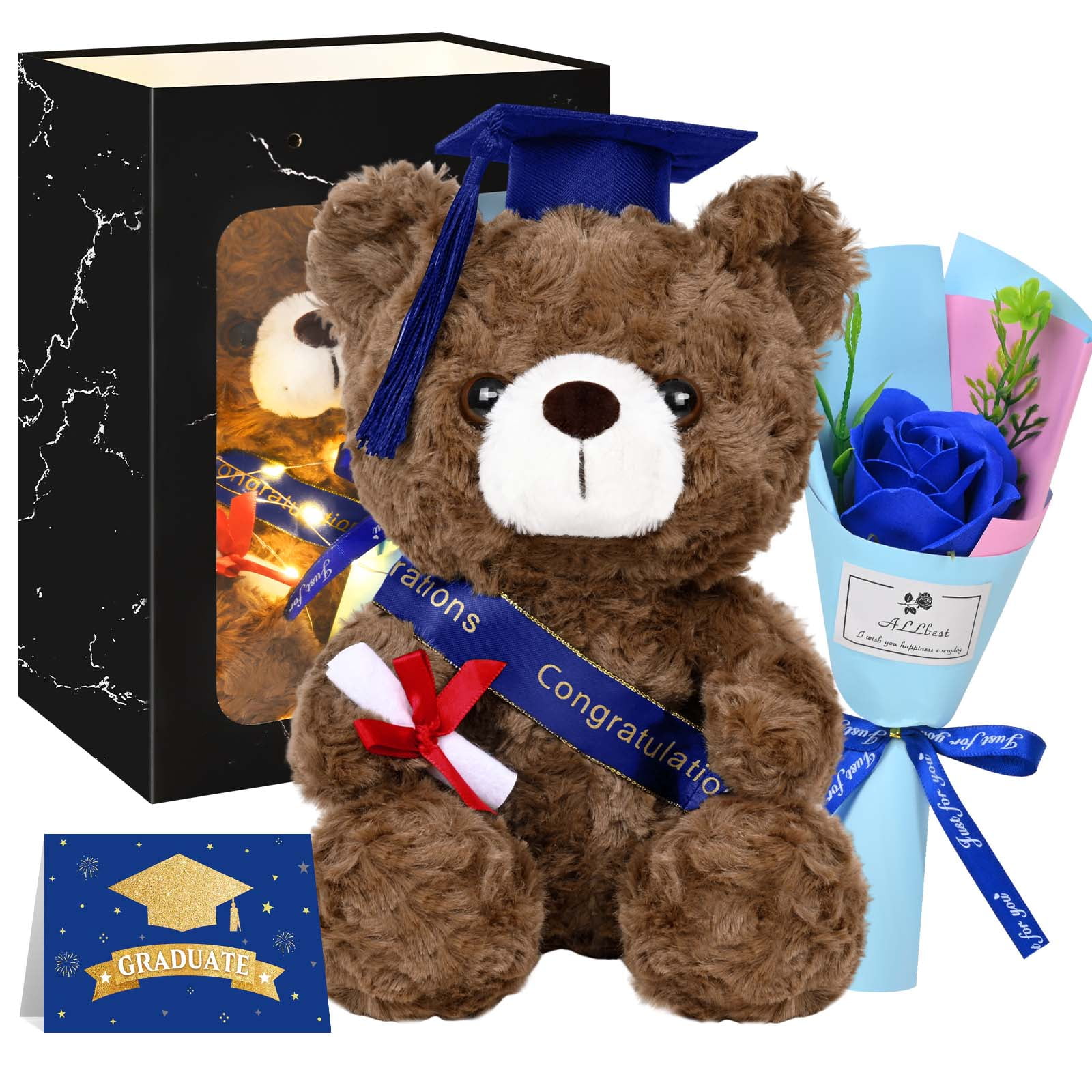 Lyacmy Graduation Teddy Bears Class of 2025 Plush Teddy Bear Stuffed ...