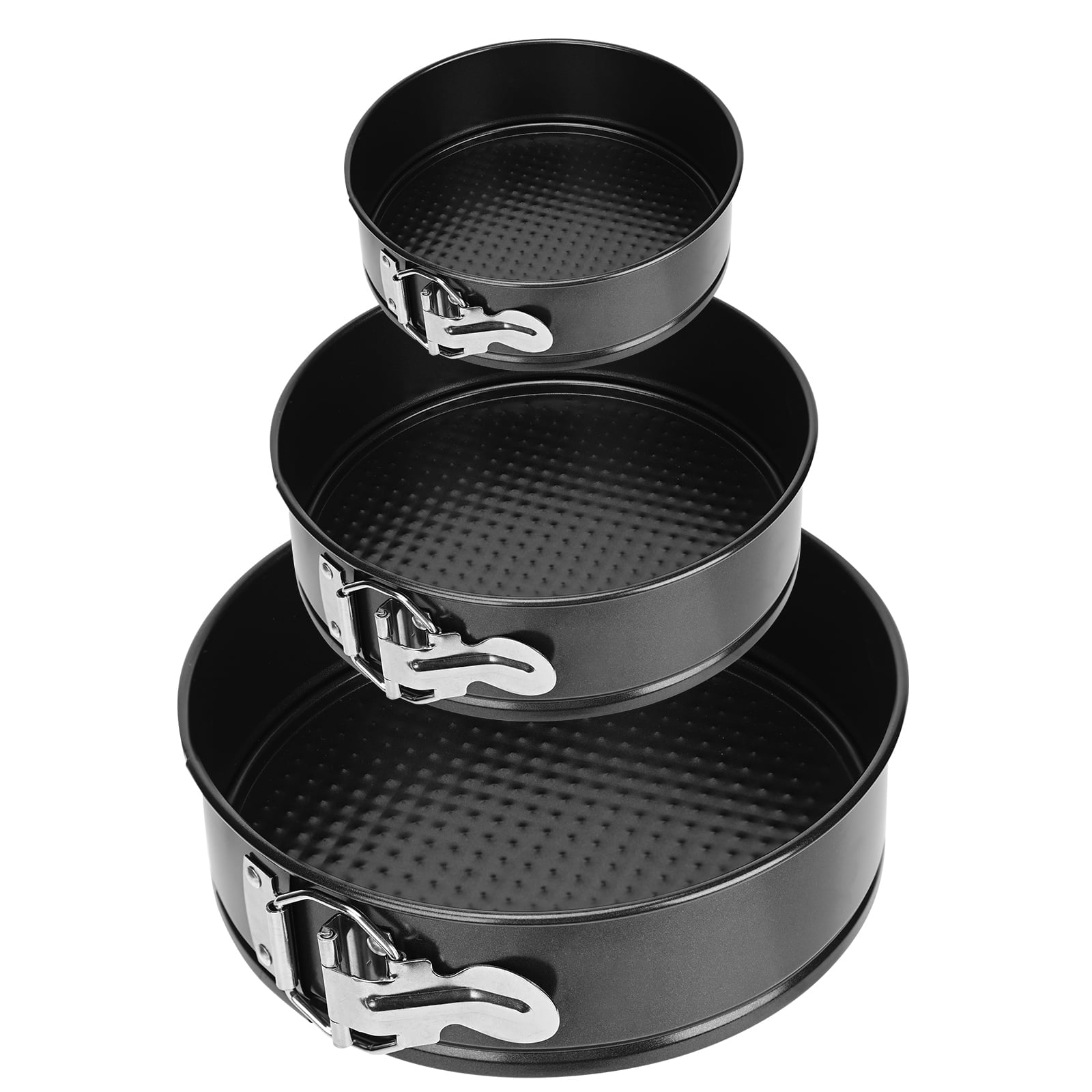 Lychee 3Pcs Springform Pan Set: 4"/7"/9" Non-Stick, Leakproof Cake ...