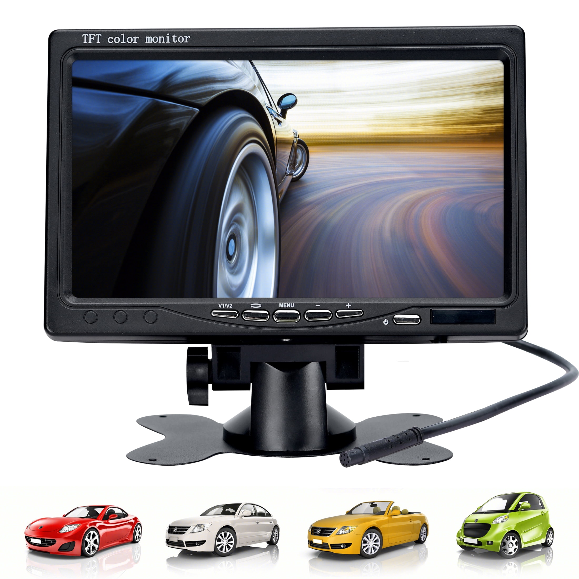 Lychee Car Backup Camera, Night Vision 7" Digital TFT LCD Screen ...