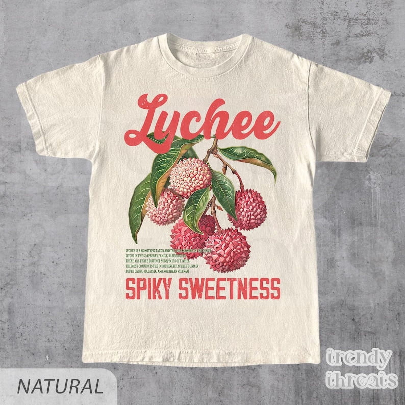 Lychee Commercial Graphic T-Shirt, Vintage 90s Fruit Lover Shirt ...