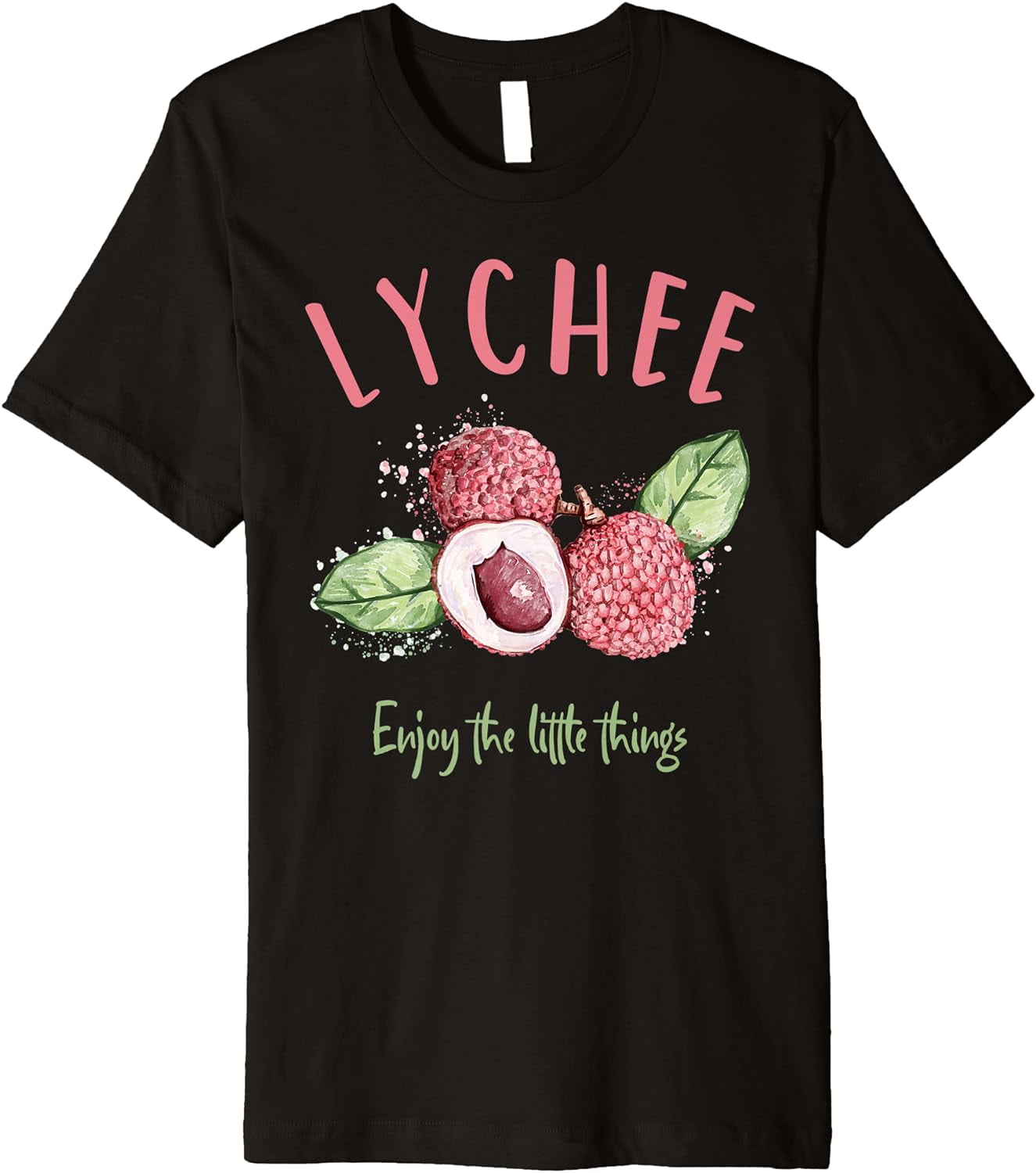 Lychee Fruit Litchi Chinensis Berries Plant Tree Premium T-Shirt ...