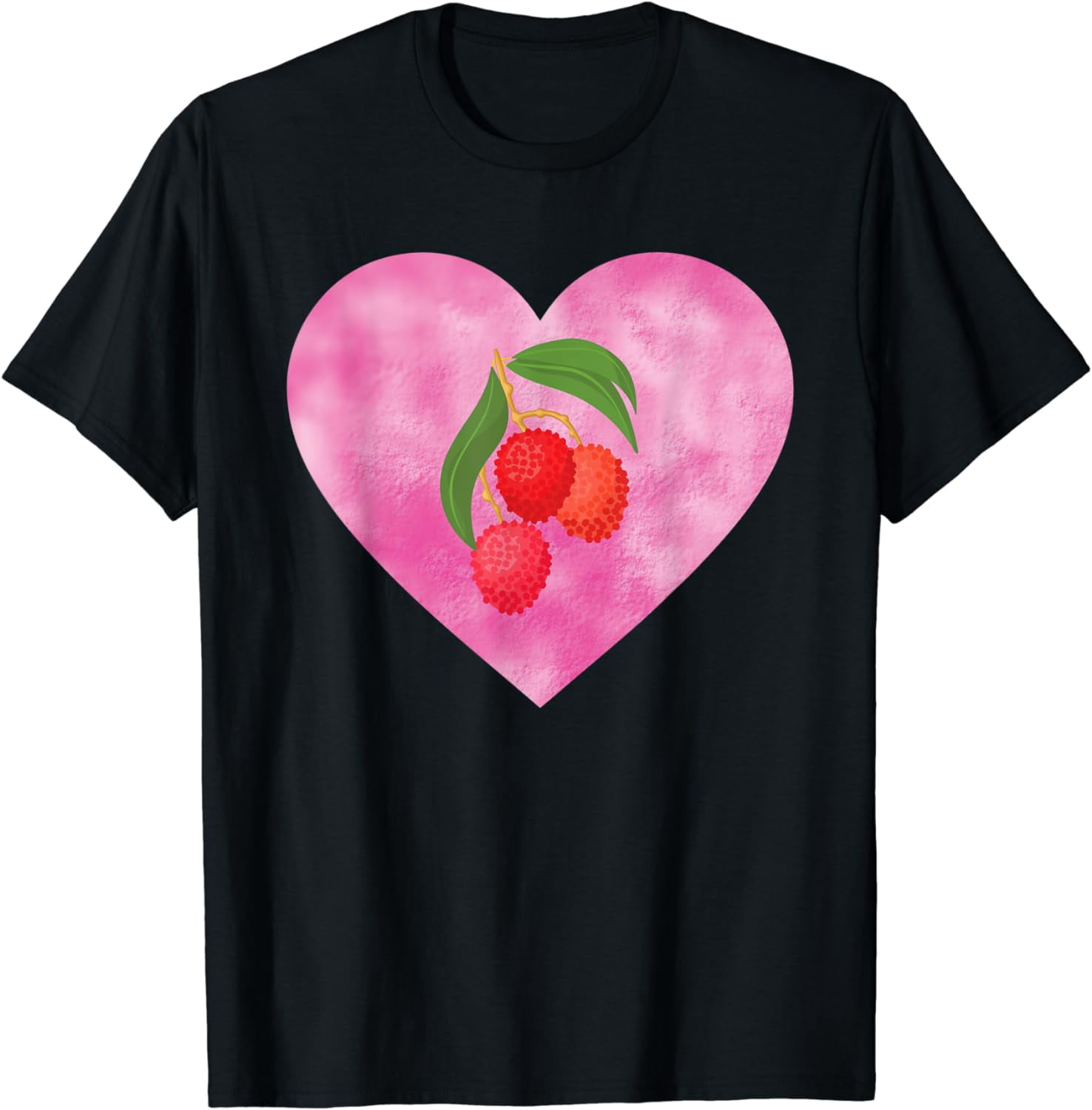 Lychee Heart Design Litchi Chinensis Fruit Lover T-Shirt - Walmart.com