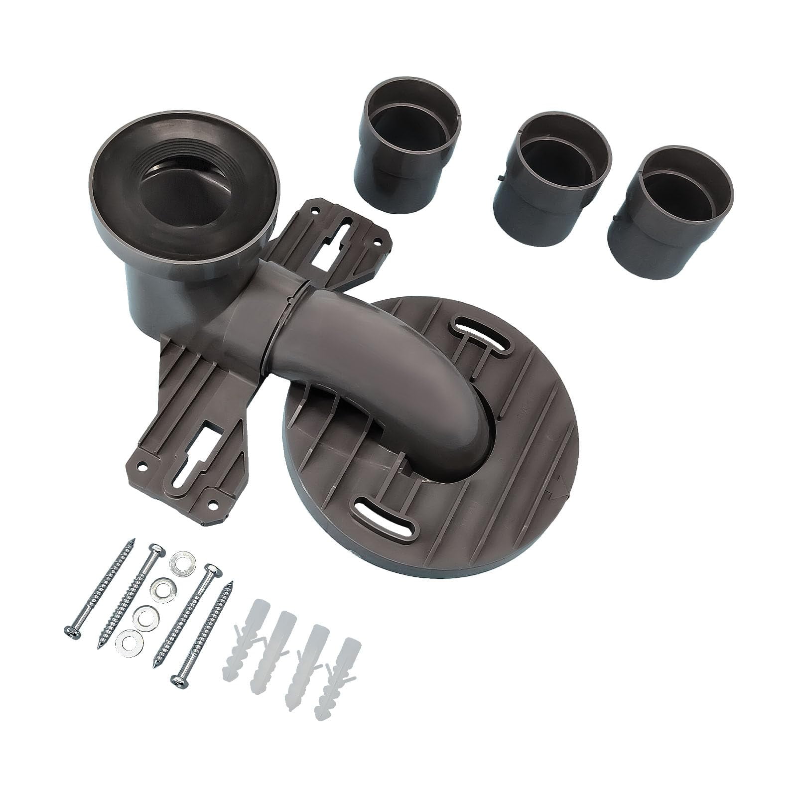 Lychee Light Toilet Offset Flange with Gasket, Screws, and Three 2.91 ...