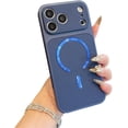 Lychee Peel Leather Back Camera Protect Magnetic Case for iPhone ...
