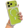 Lychee Peel Leather Back Camera Protect Magnetic Case for iPhone ...