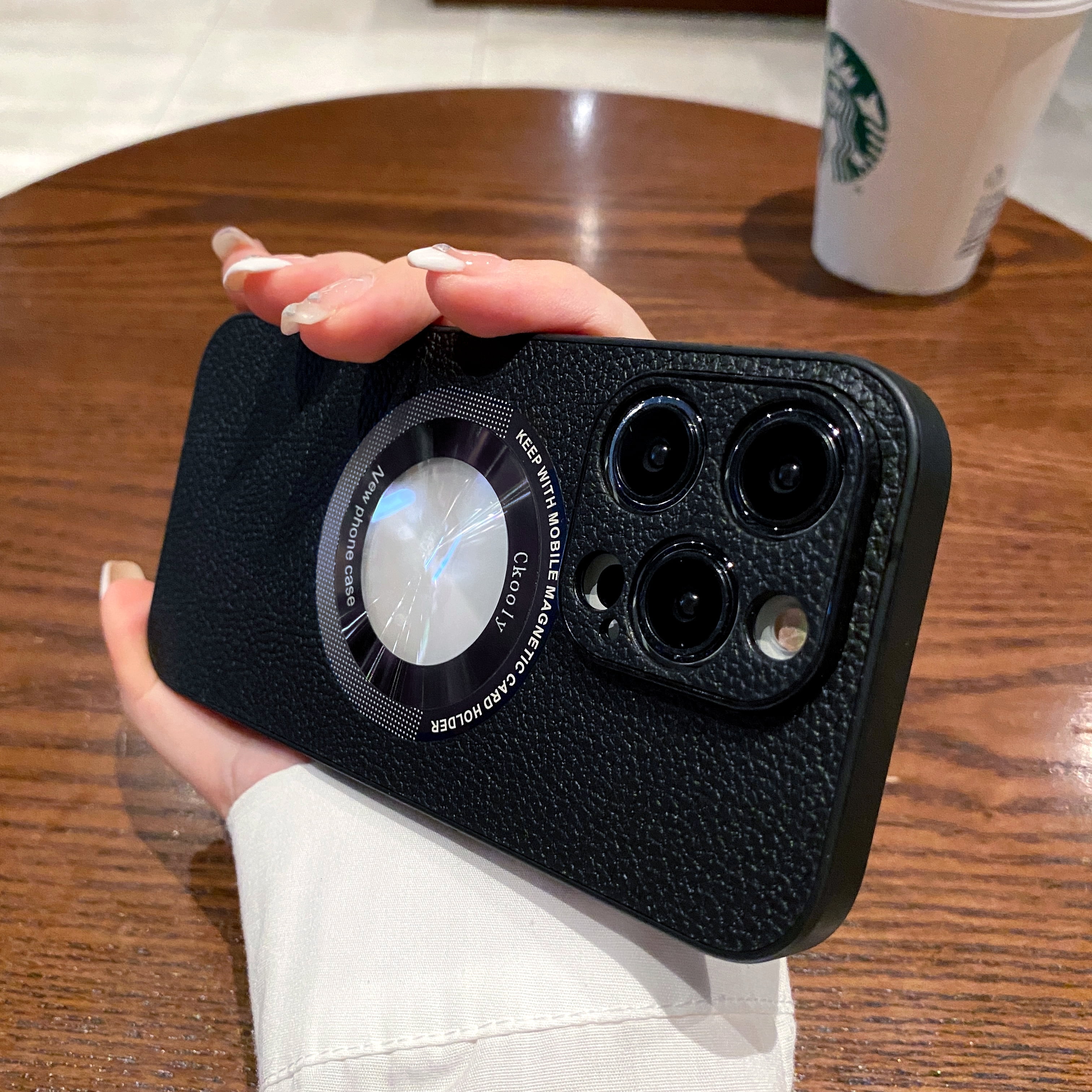 Lychee Texture PU Leather Magnetic Phone Case for iPhone 12,Compatible ...