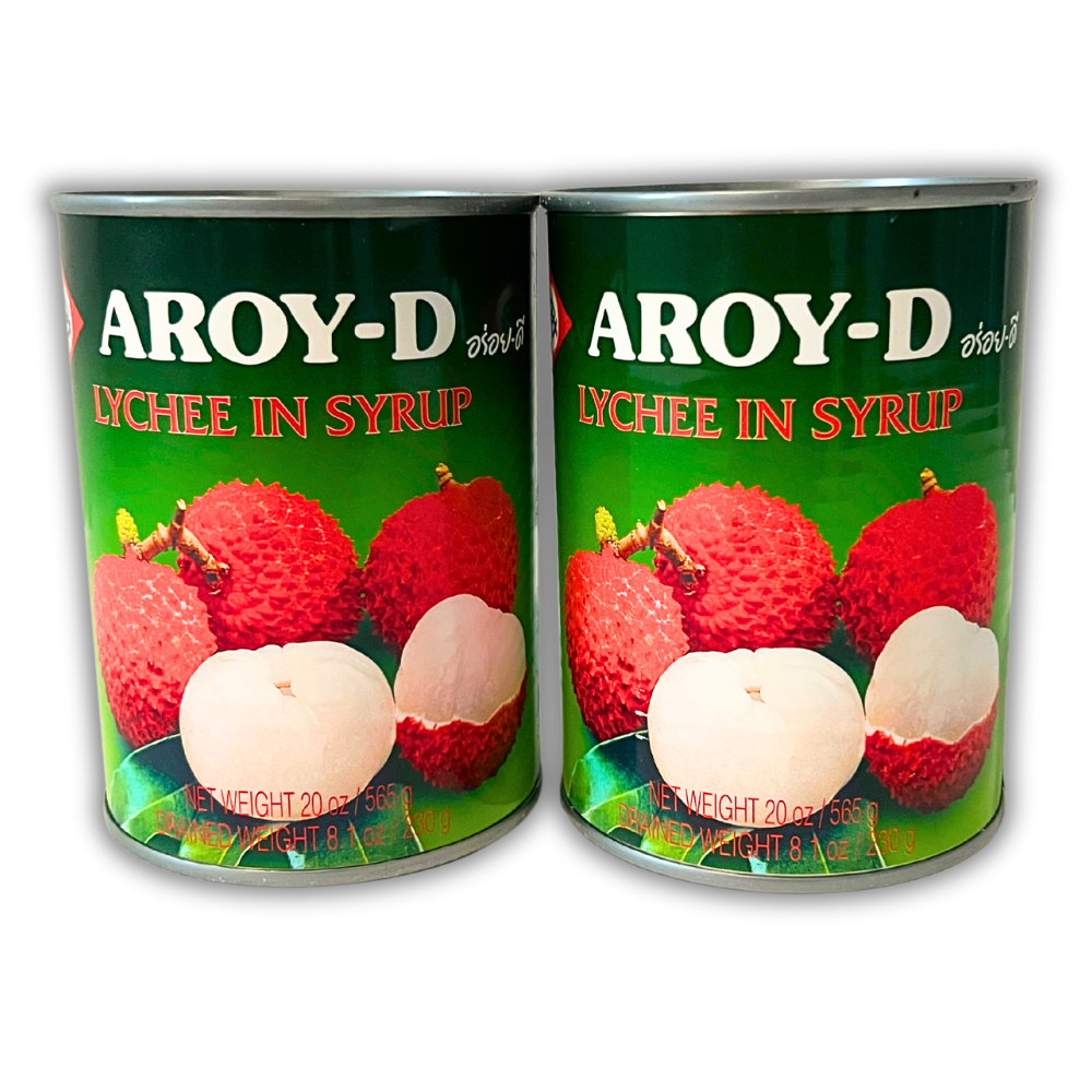Aroy-D Lychee in Syrup, Sweet Exotic Fruit for Dessert or Cocktail, 20 ...