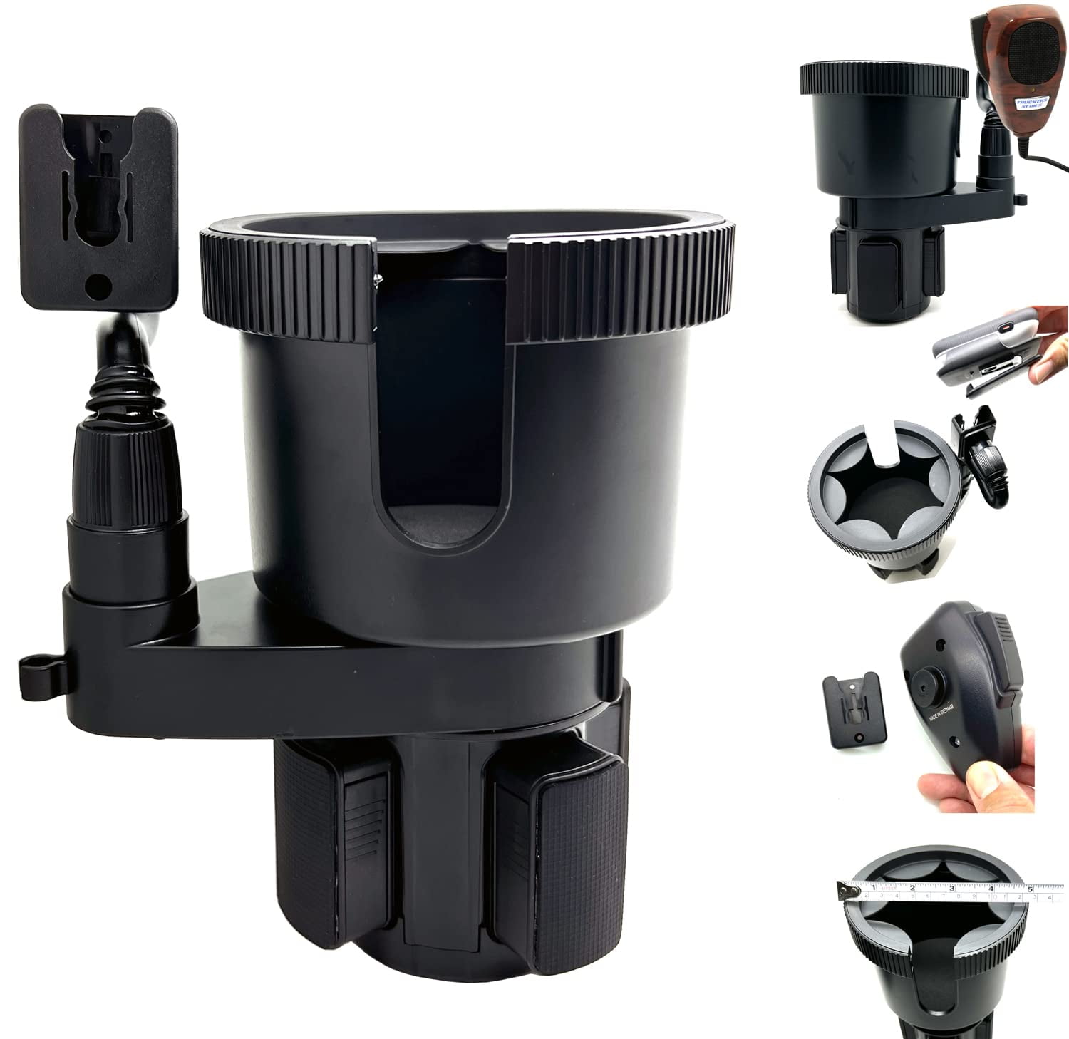 LycoGear Adjustable Car Drink Cup Holder Organizer Expander w/Universal ...