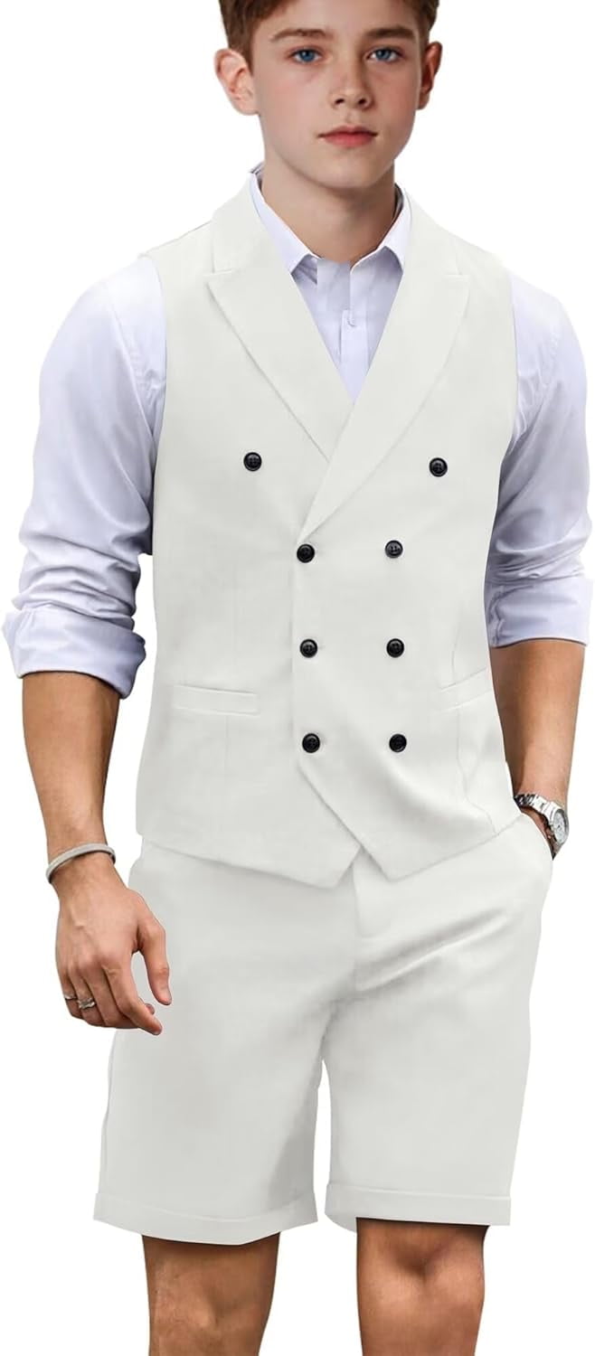 Lycody 2PCS Boys Formal Suit Slim Fit Kids Suits for Teen Wedding Ring ...