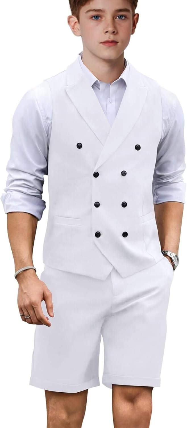 Lycody 2PCS Boys Formal Suit Slim Fit Kids Suits for Teen Wedding Ring ...