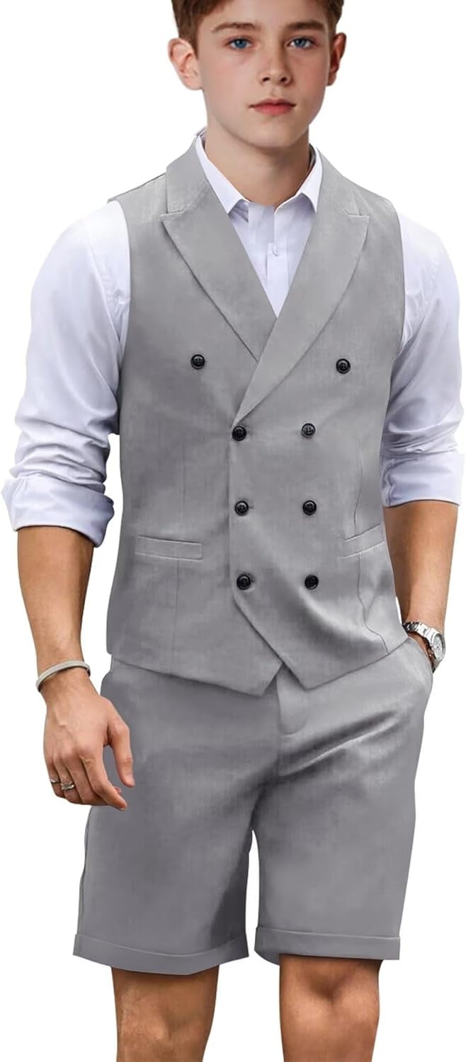 Lycody 2PCS Boys Formal Suit Slim Fit Kids Suits for Teen Wedding Ring ...
