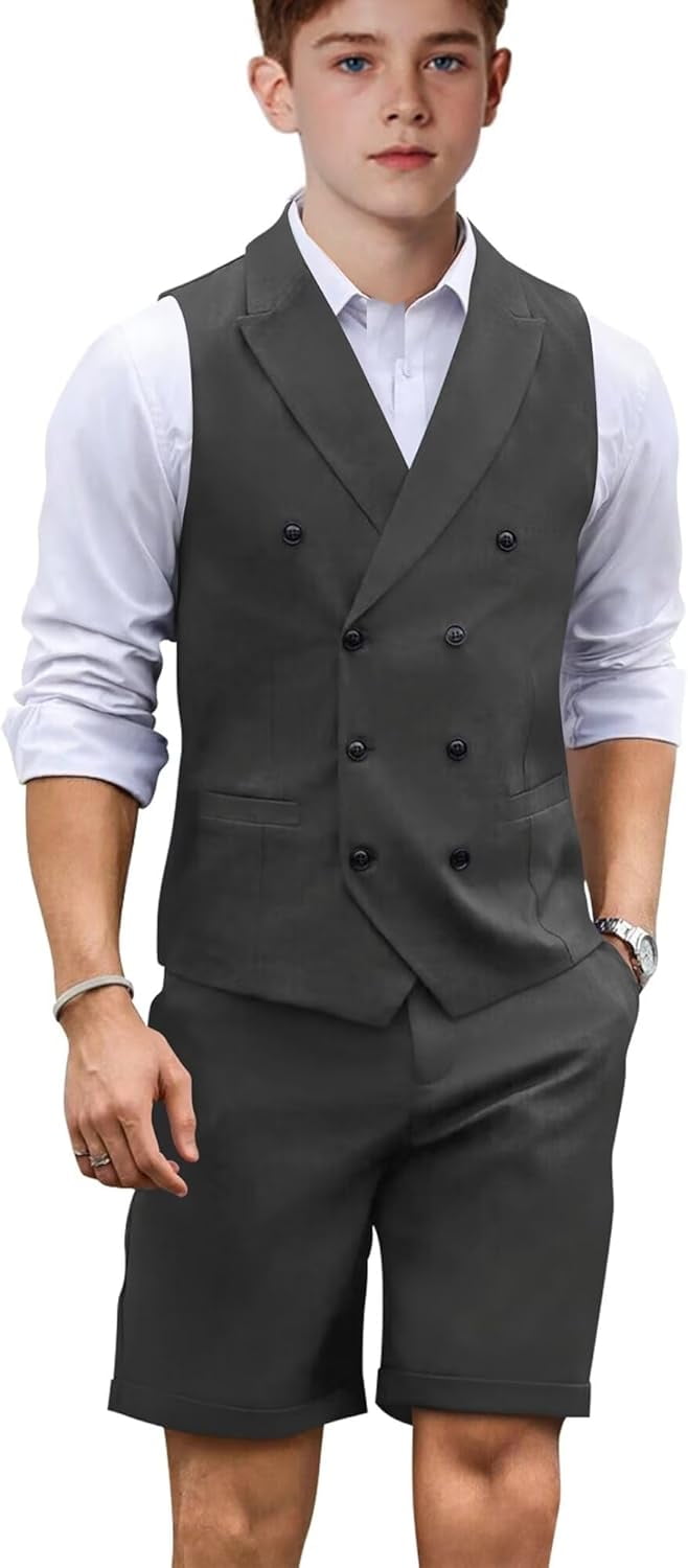 Lycody 2PCS Boys Formal Suit Slim Fit Kids Suits for Teen Wedding Ring ...