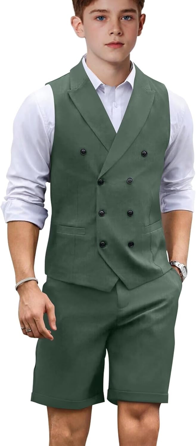 Lycody 2PCS Boys Formal Suit Slim Fit Kids Suits for Teen Wedding Ring ...
